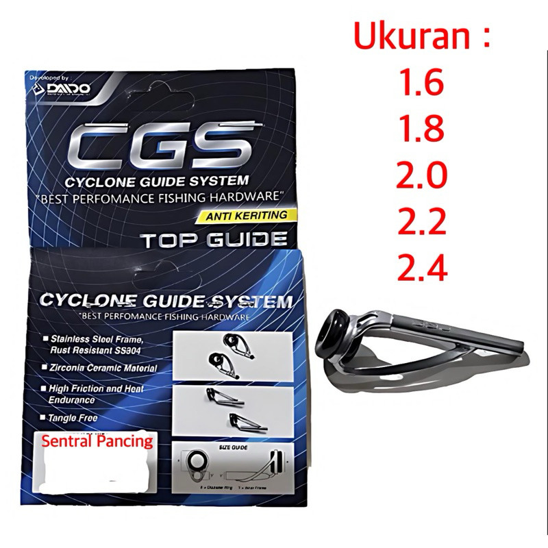 Jual Top Guide Daido Cyclone Ring Guide System Double Keramik / Kolong / Cincin | Shopee Indonesia