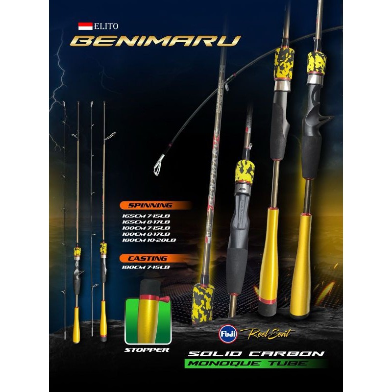 Jual Joran Elito Benimaru SP & BC 165 s/d 180 Carbon Solid (RST FUJI ...