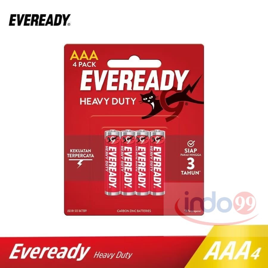 Jual BATERAI EVEREADY 1012 AAA BP4M/3A/1.5V HEAVY DUTY SNI | Shopee ...