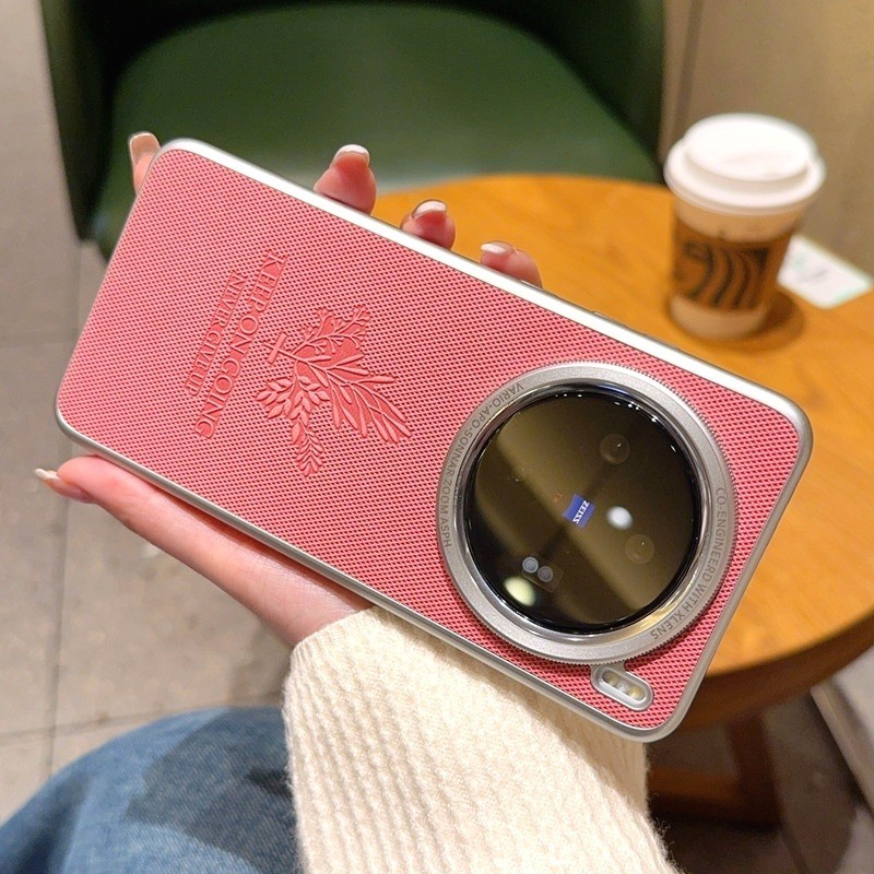 Jual Mewah Clover Pattern Metal Ring Camera Protector Frosted Hard Phone Casing Untuk Vivo X200 ...