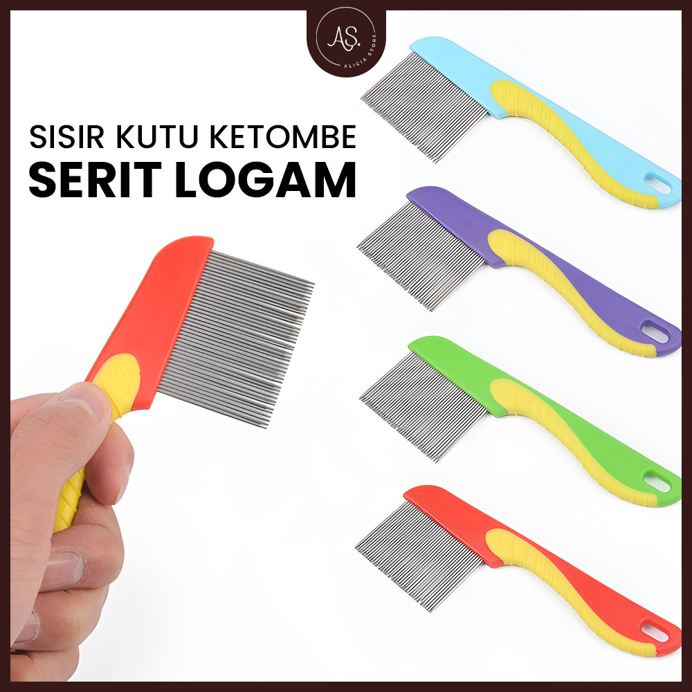 Jual AS Sisir Kutu logam serit Logam Kutu Ketombe Gagang Panjang ...