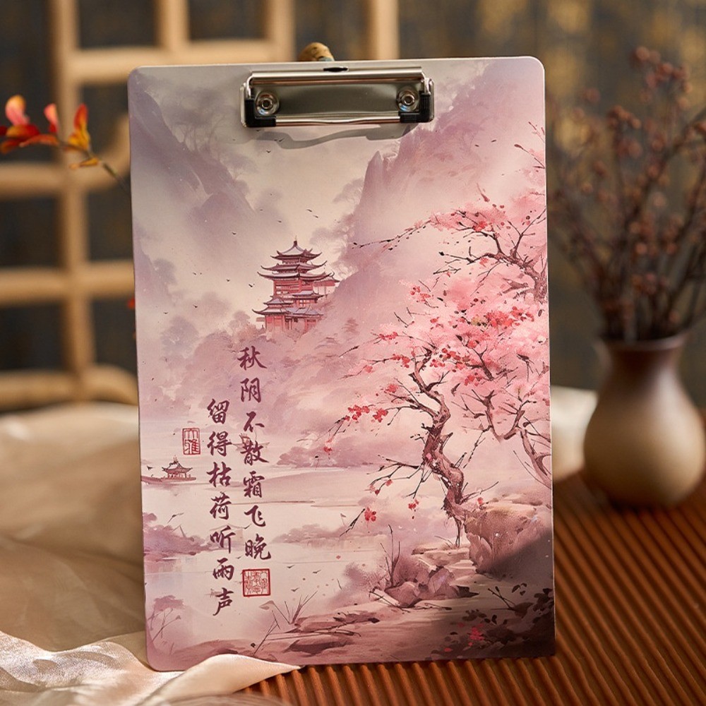 Jual Chinese Style Clipboard Document Holders Paper Storage Writing Pad ...