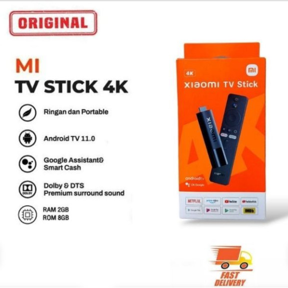 Jual XIAOMI TV STICK 4K UHD Quadcare Smart Android TV Stick Global ...