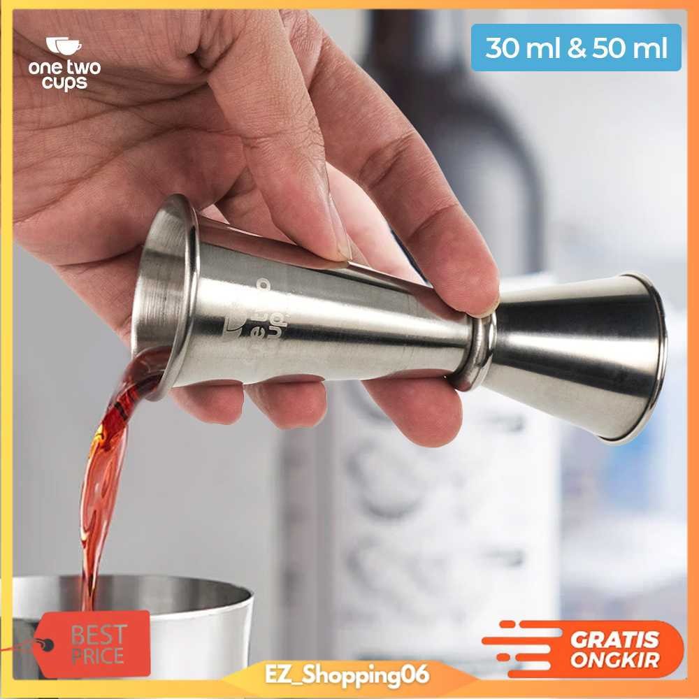 Jual One Two Cups Gelas Ukur Jigger Bartender Double Shot 30ml dan 50ml | Shopee Indonesia