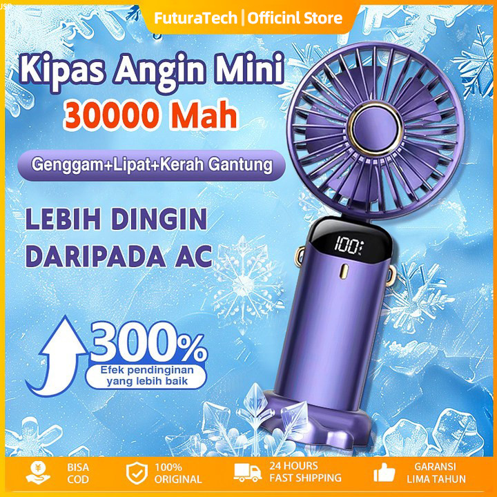 Jual COD kipas angin portable tahan lama dan tidak berisik 25 jam kipas ...