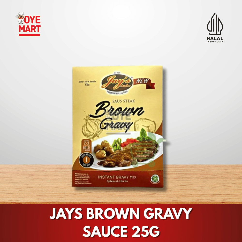 Jual JAYS BROWN GRAVY SAUCE 25G / SAUS STEAK | Shopee Indonesia