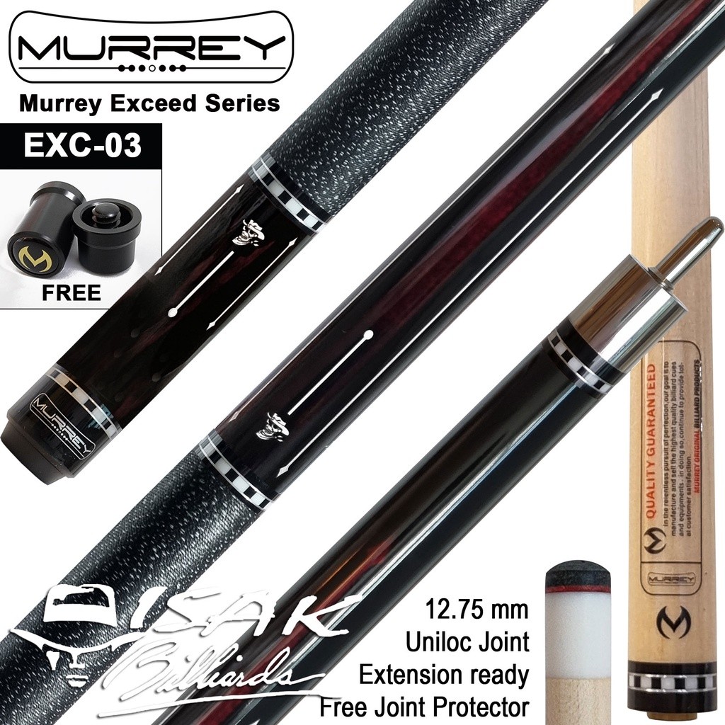 Jual Murrey Exceed EXC-03 Cue - Uniloc Maple Extension Bumper Stick ...