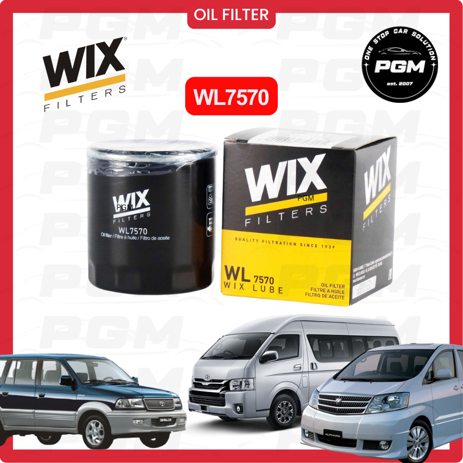 Jual Filter Oli Toyota Alphard Kijang EFI 2.0 Hiace Commuter WIX WL7570 ...