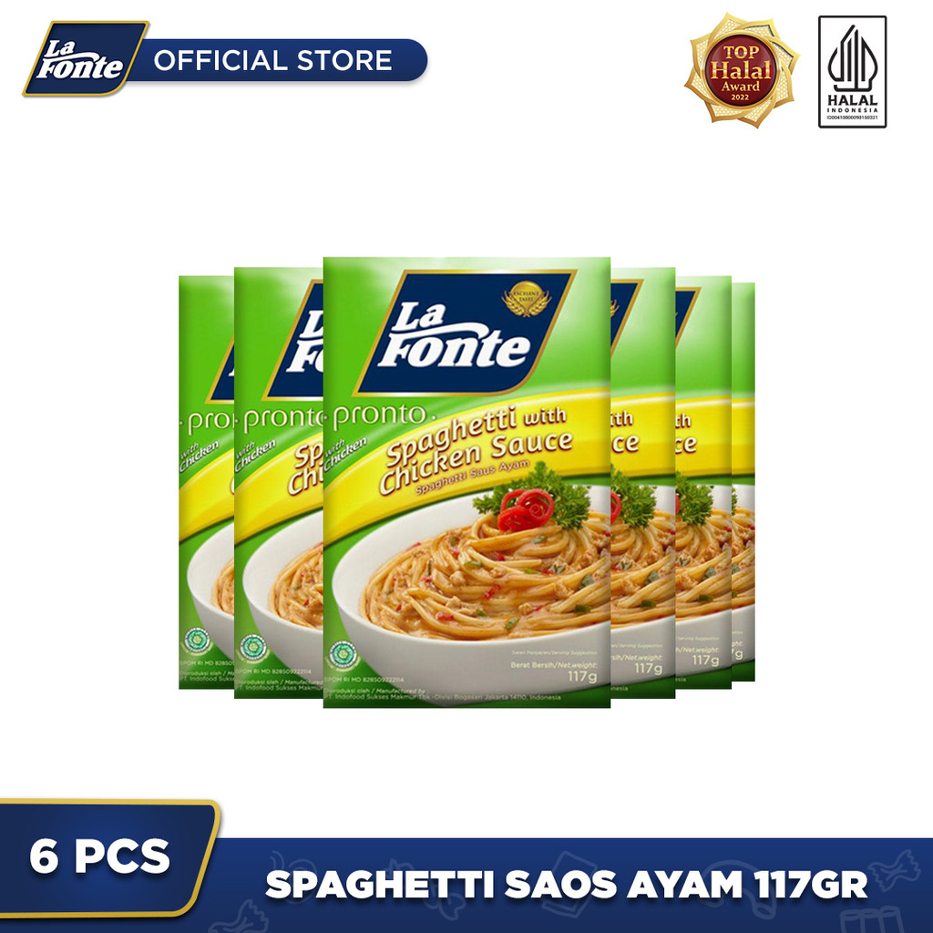 Jual 6 PCS - La Fonte Spaghetti Saos Ayam 117 Gr | Shopee Indonesia