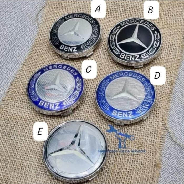 Jual Dop Roda Velg Mercedes Benz Mercy Emblem Classic Edition 75mm ORI ...