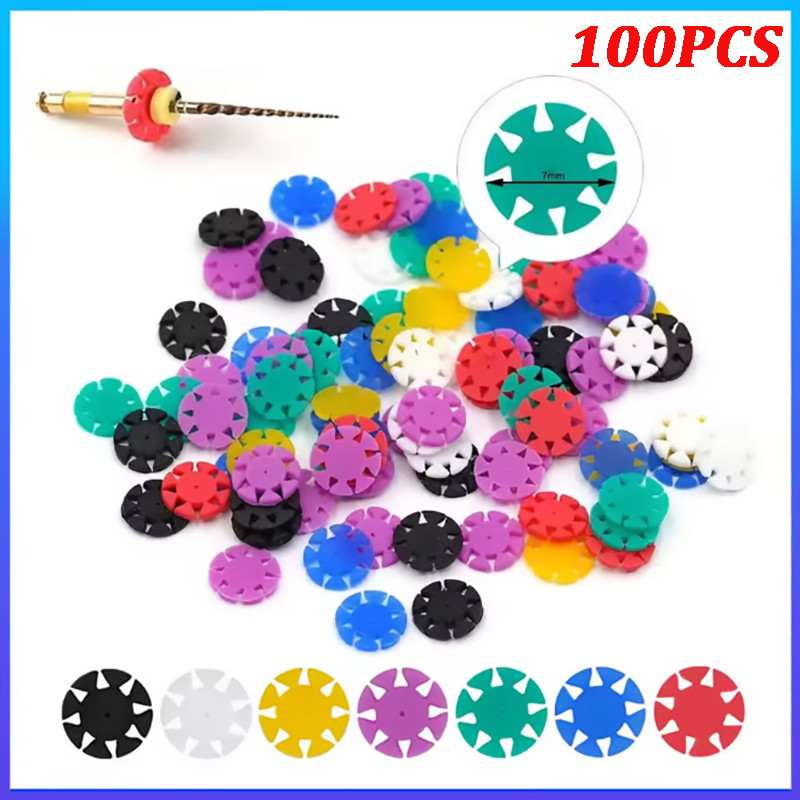 Jual 100Pcs Dental Endo File Stopper Root Canal Rotary File ...