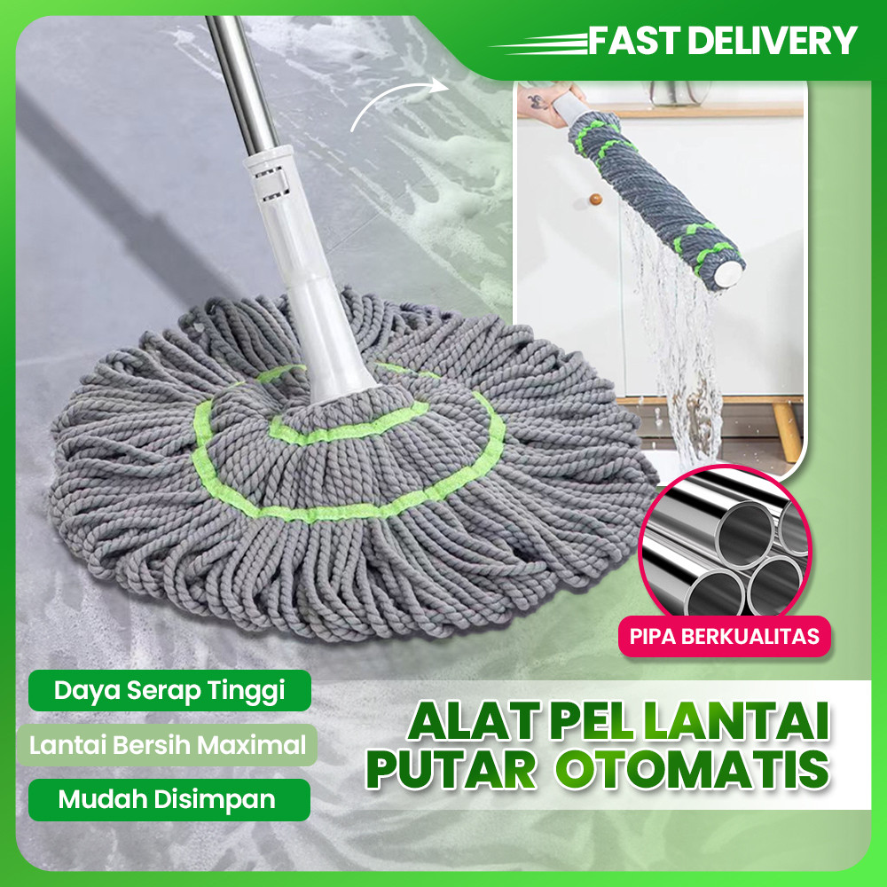 Jual Kain Pel Peras Otomatis Alat Pembersih Lantai Puter Serbaguna ...