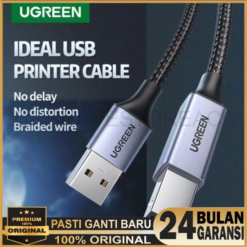 Jual Ugreen Kabel Printer Scanner Usb 2.0 Male to Usb Type B Male ...