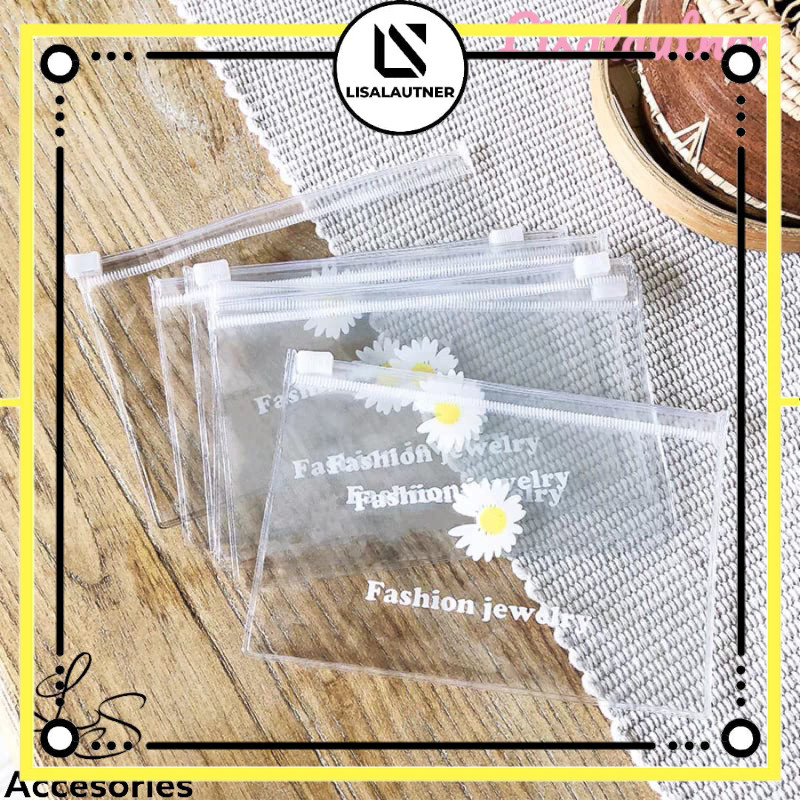Jual zipper bag zipper lock daisy bag tas organizer tas serbaguna ...