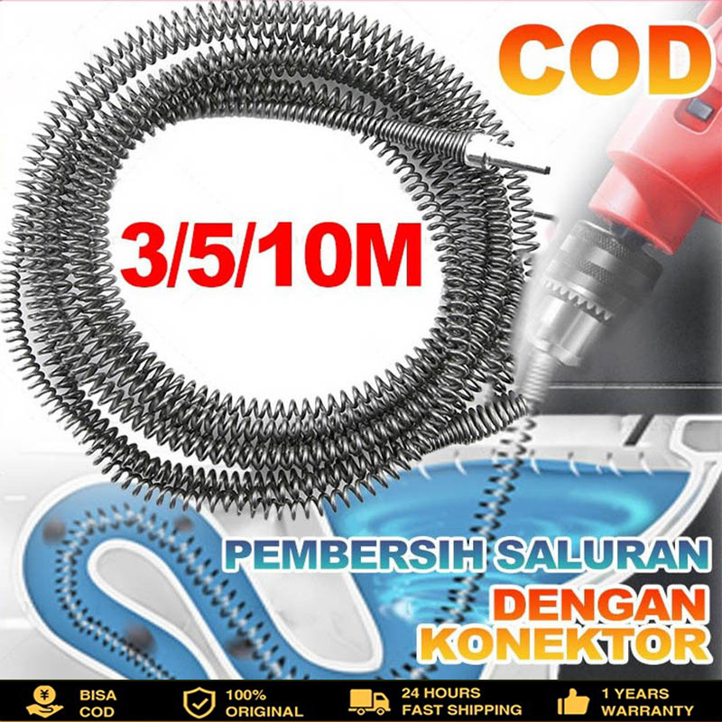 Jual Alat Pembersih Saluran Pipa Mampet Pipe Cleaner Alat Pembersih Saluran Kawat Manual ...