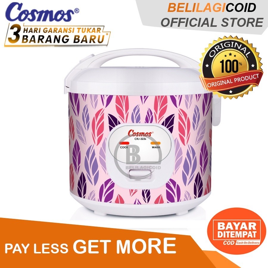 Jual (ORI) Cosmos Rice Cooker CRJ 323 S / Megicom Cosmos CRJ-323S ...