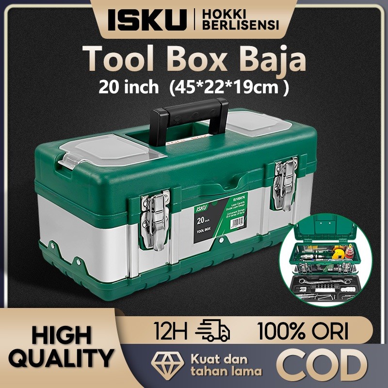 Jual ISKU Tool Box Besar 15-20 Inch Box /Besi Baja Kotak Perkakas/Tahan ...