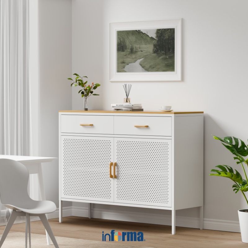 Jual Informa Sydney Kabinet 2 Pintu - Putih Lemari Kabinet Serbaguna ...