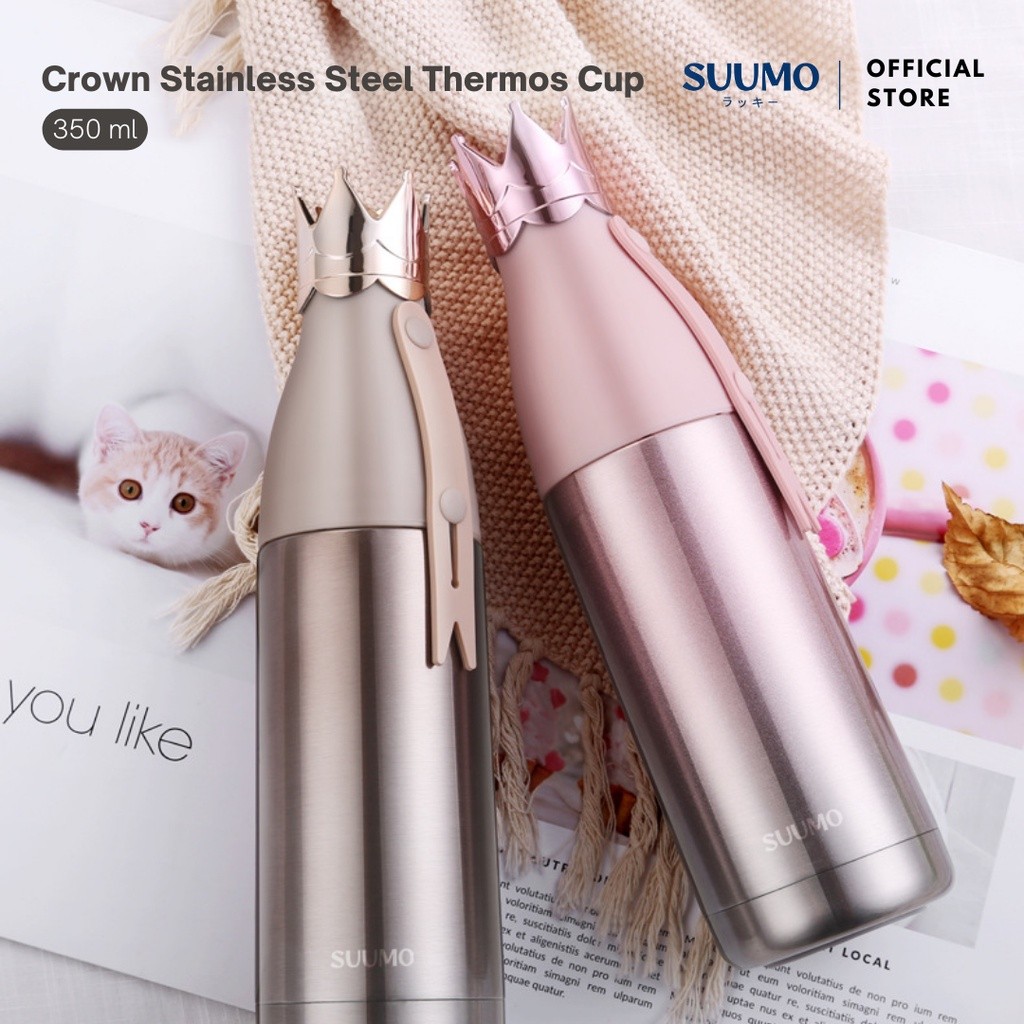 Jual Suumo Tumbler Stainless Steel 304 350ml Crown Edition | Shopee Indonesia