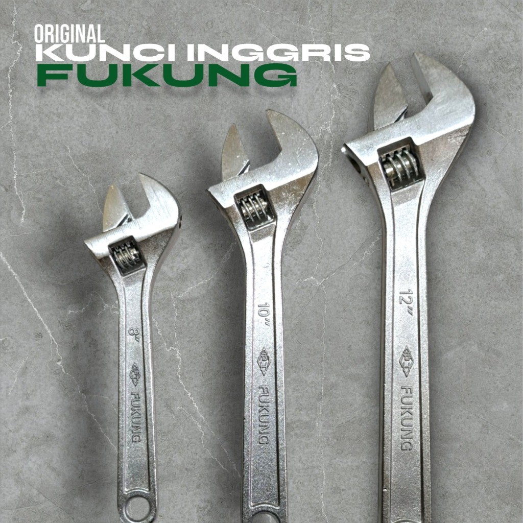 Jual Kunci Inggris FUKUNG Asli 8" 10" 12" Inch Kunci Bako Bago Baco ...
