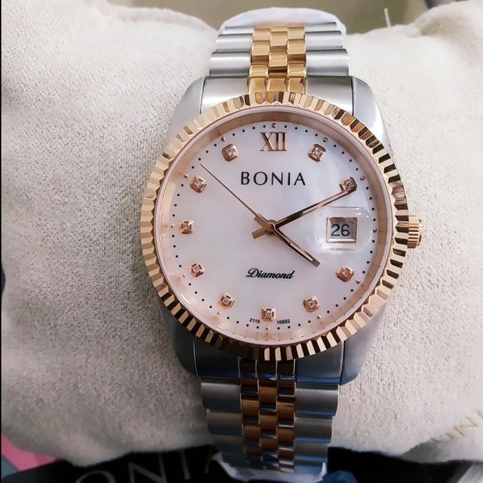 Jual Promo Original BONIA BNB10552-1653 Diamond Jam Tangan Pria Analog ...