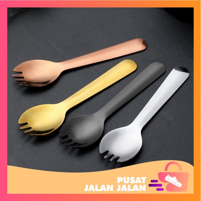 Jual PJJ - H6555 Sendok Garpu Mini / Spork Dessert Lucu / Sendok Garpu ...