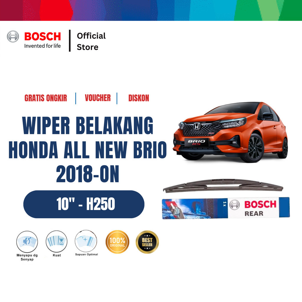 Jual Bosch H250 Wiper Belakang Mobil Honda All New Brio 2018-On - 1 Pcs ...