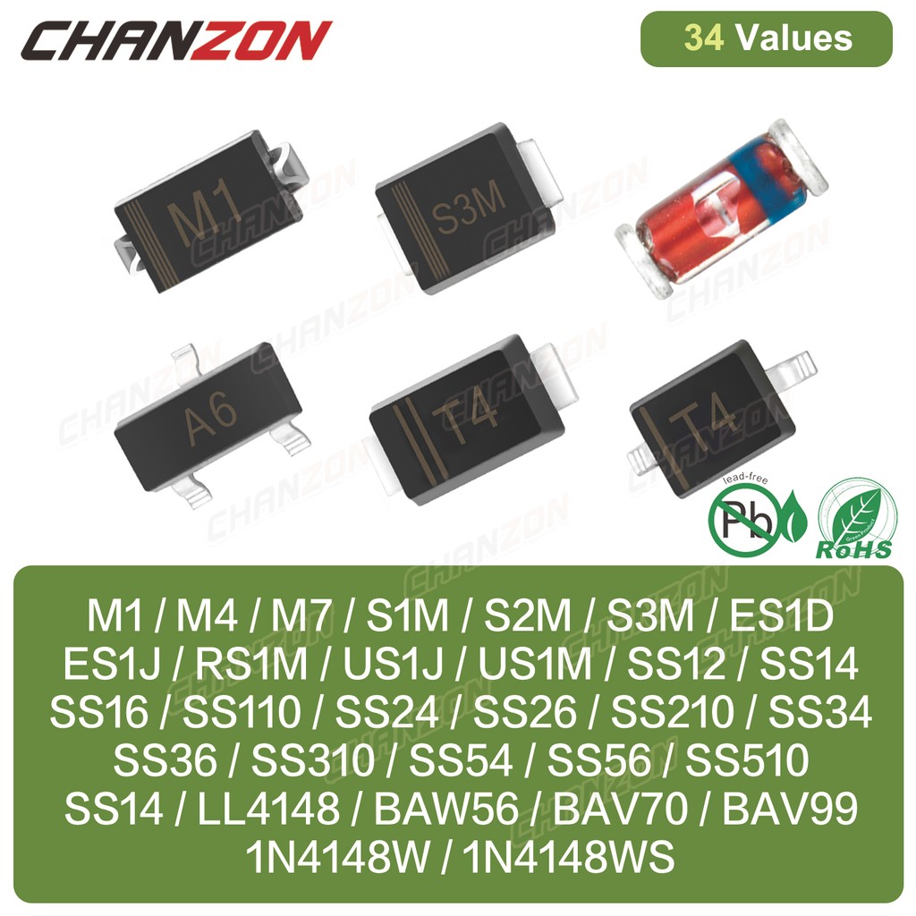 Jual SMD Fast Recovery Schottky Barrier Switching Rectifier Diode M1 M4 ...