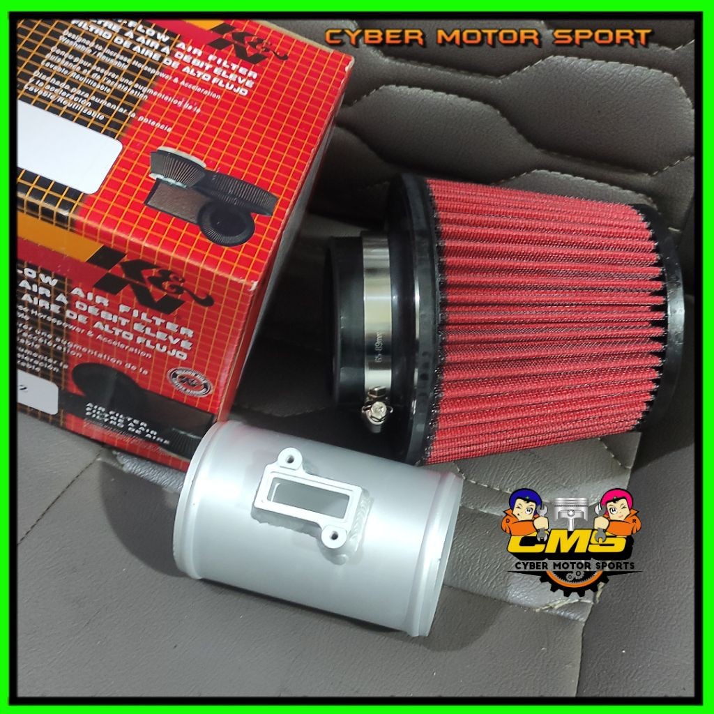 Jual paket Open filter Racing plus Adaptor air flow maf sensor mobil ...