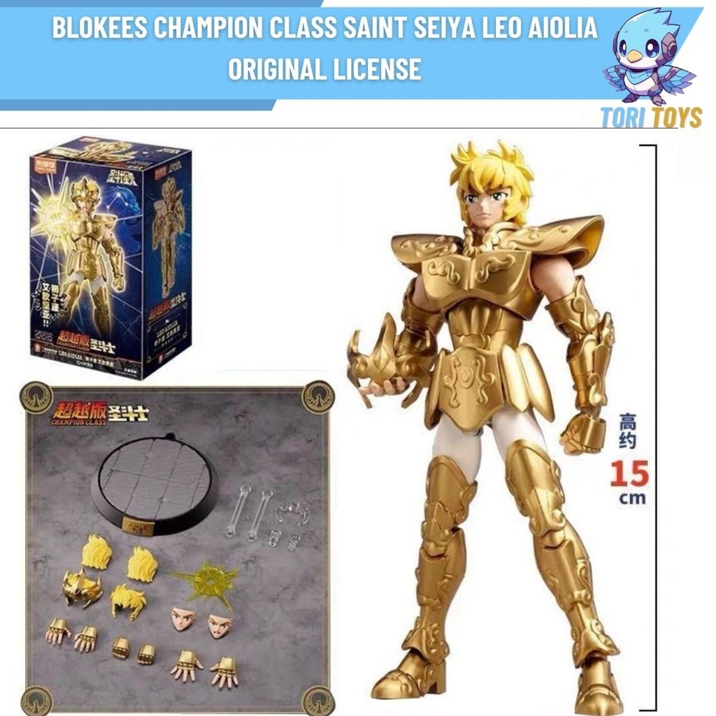 Jual Blokees Saint Seiya Champion Class Leo Aiolia Gold Saint Original ...