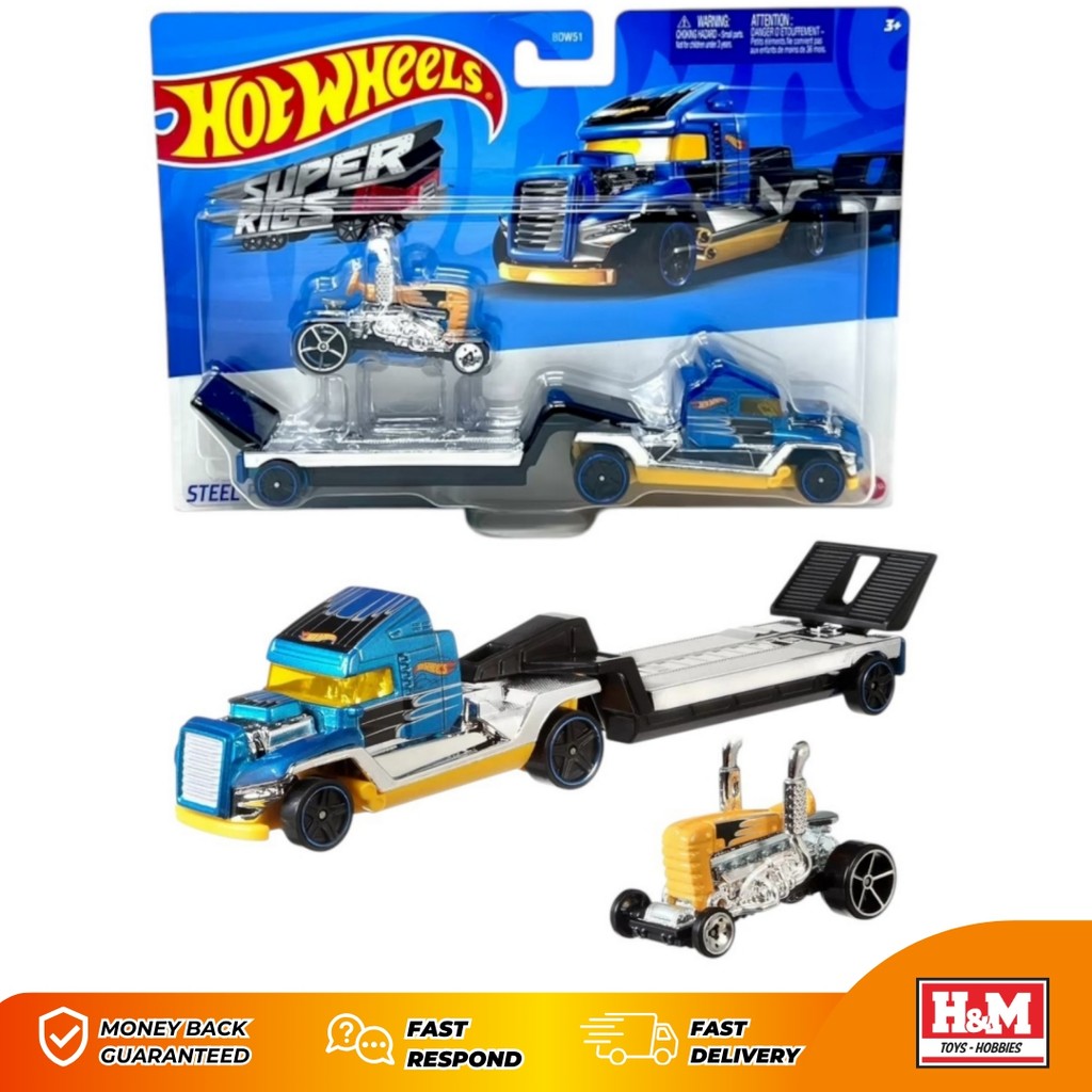 Jual Hot Wheels Super Rigs Steel Power - Hauler Transporter - BDW51 ...