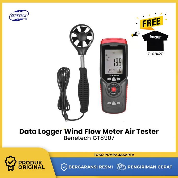 Jual Anemometer Benetech GT8907 Data Logger Wind Flow Meter Air Tester | Shopee Indonesia