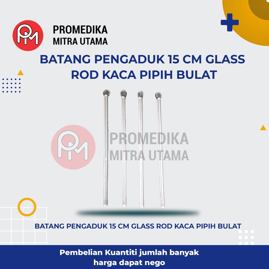 Jual BATANG PENGADUK berbagai ukuran GLASS ROD KACA PIPIH BULAT ...