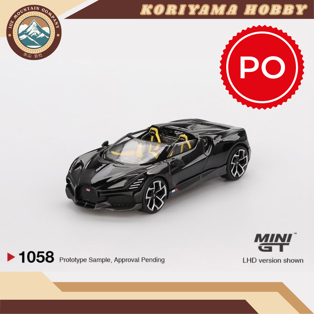 Jual Mini GT 1058 Bugatti W16 Mistral Black MiniGT | Shopee Indonesia
