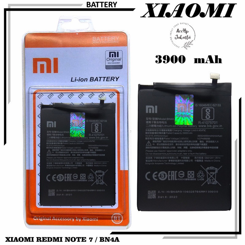 Jual Baterai Batre XiaoMi Redmi Note 7 BN 4A Original Battery Batrai ...