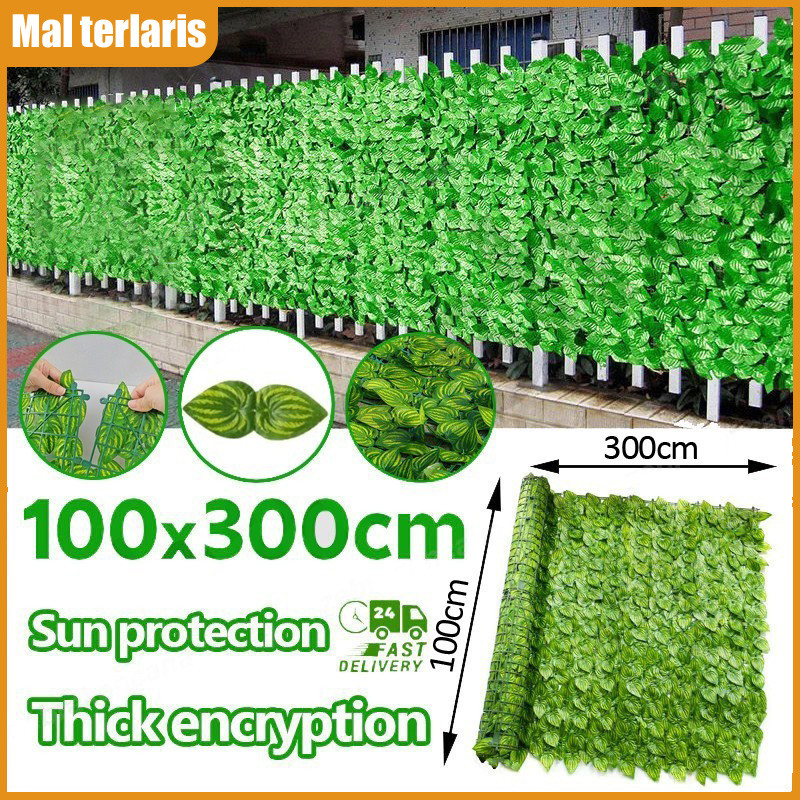 Jual Daun Rambat Sintetis/1M*3M/Plastik Dinding Rumput Buatan/Daun ...