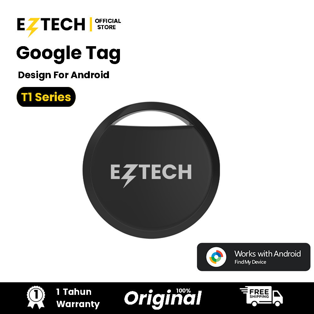 Jual [ KHUSUS ANDROID ] EZTECH Official Smart Tag T1 Global Location Tracker With Google Find My ...