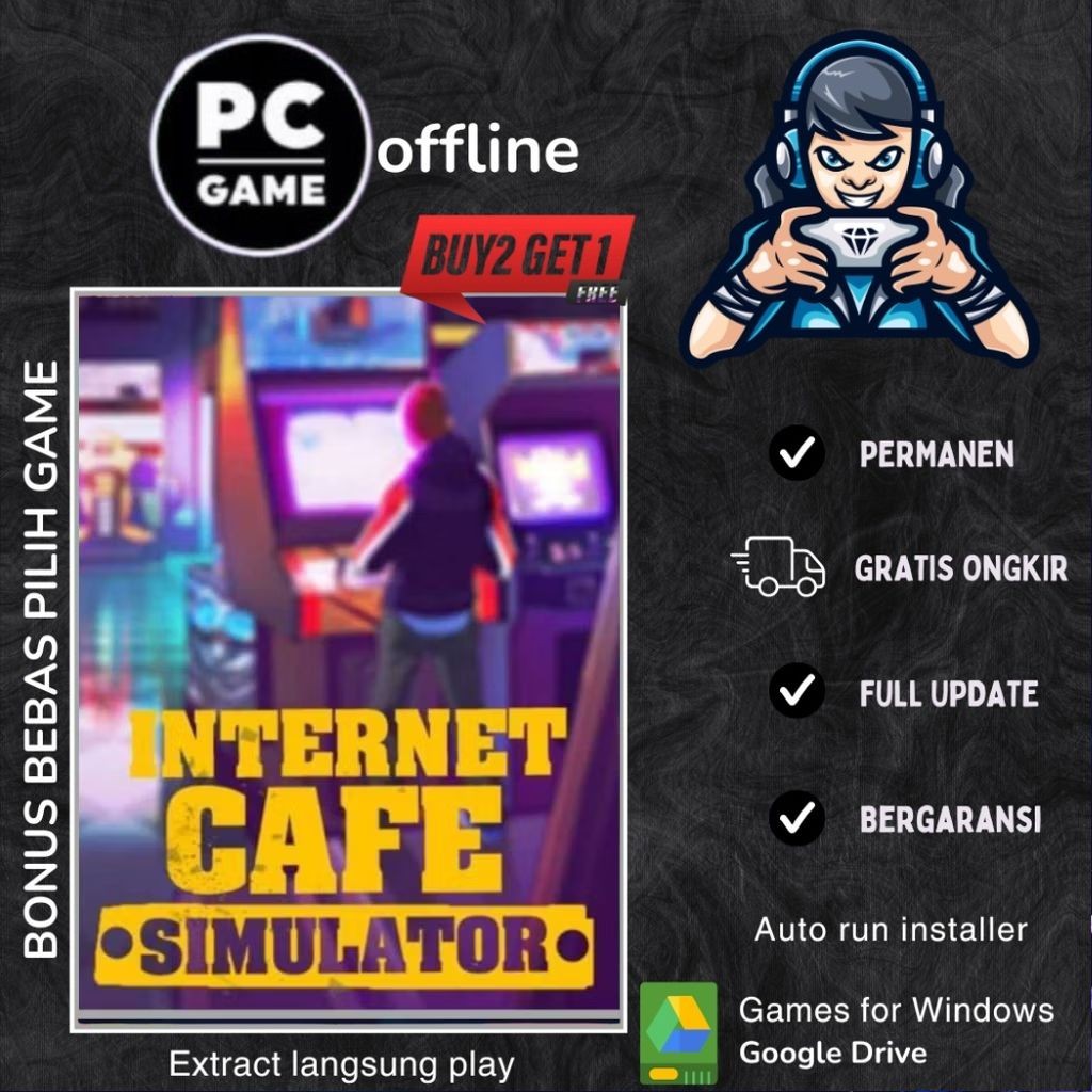 Jual INTERNET CAFE SIMULATOR - GAME PC - GAME LAPTOP - GAME OFFLINE ...