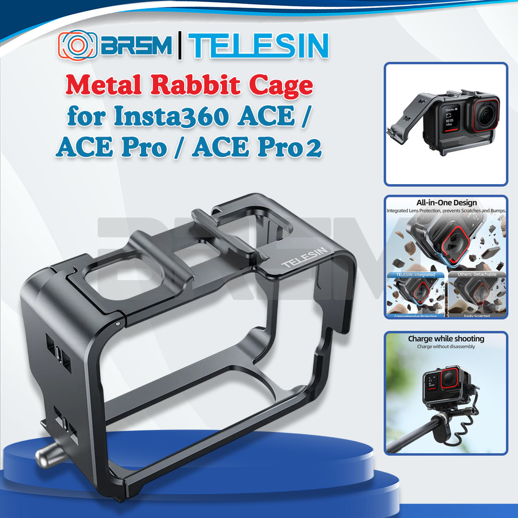 Jual TELESIN Metal Rabbit Cage For Insta360 ACE / ACE Pro / ACE Pro 2 ...