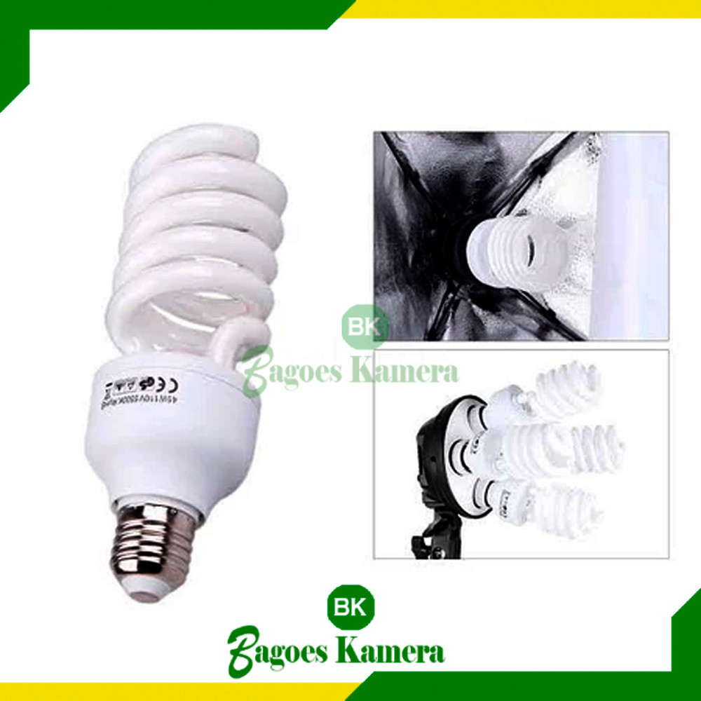 Jual [BK] LAMPU STUDIO Fotografi CFL 45W 85W 5500K Lampu Softbox ...