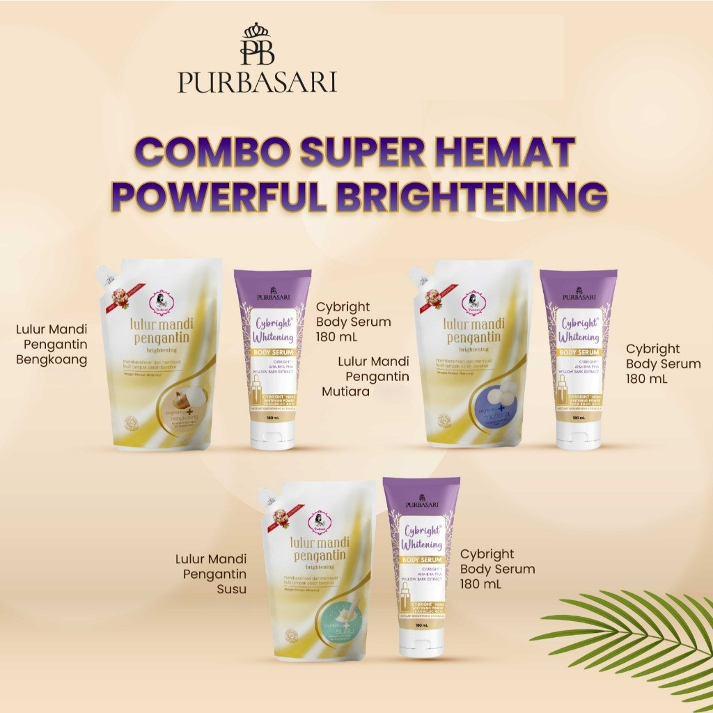 Jual Najmia - Paket Purbasari Lulur Pengantin 500 gr & Body serum 180ml ...