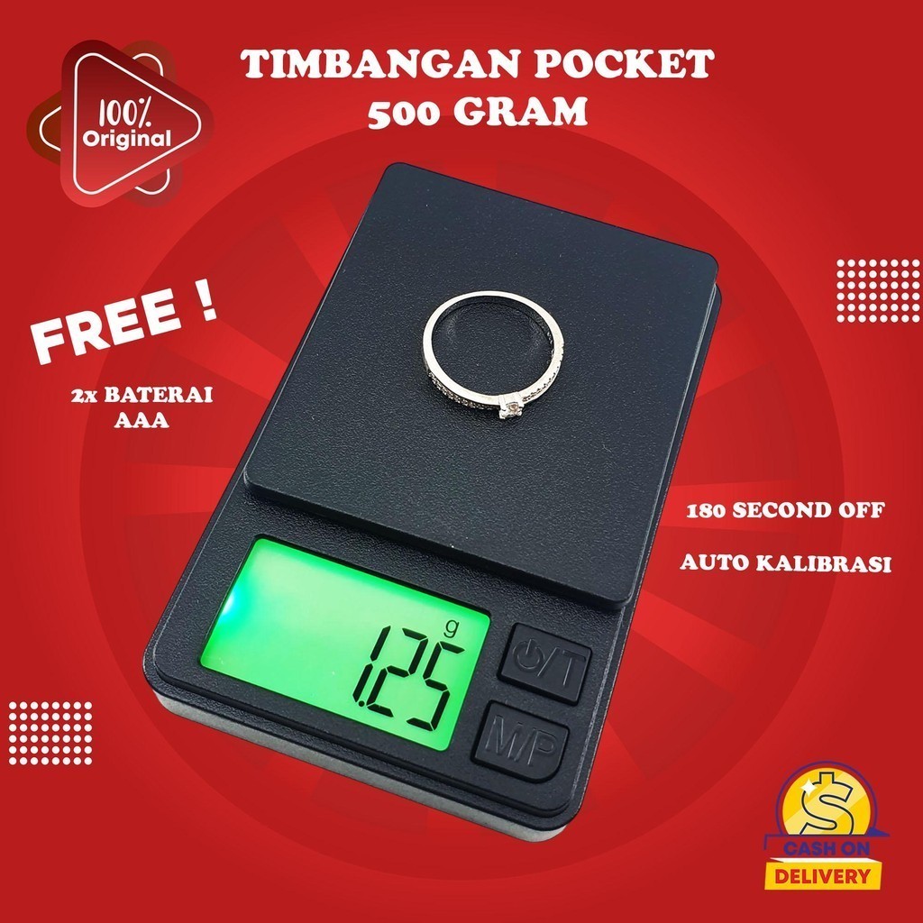 Jual Timbangan Digital Mini 500 gram untuk Perhiasan Akurasi 0.01 gram ...