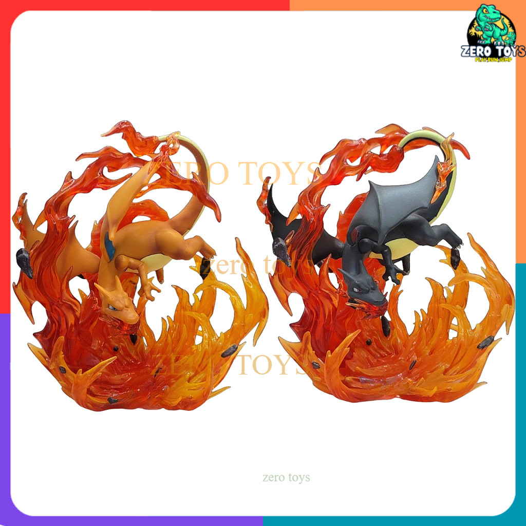 Jual Action Figure Pokemon Charizard Flamethrower Statue | Shopee Indonesia