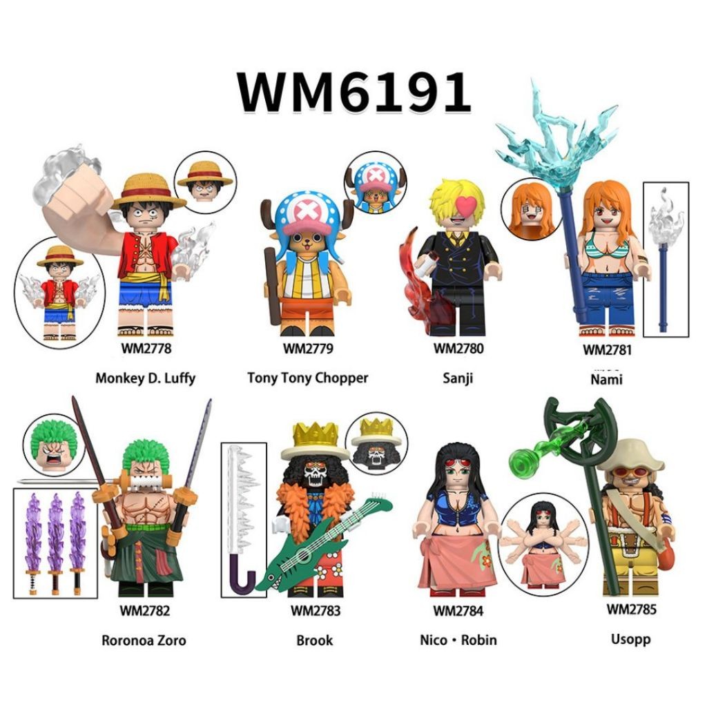 Jual VT - (1pcs) Mainan Lego Mini Bricks One Piece Anime Balok Susun ...