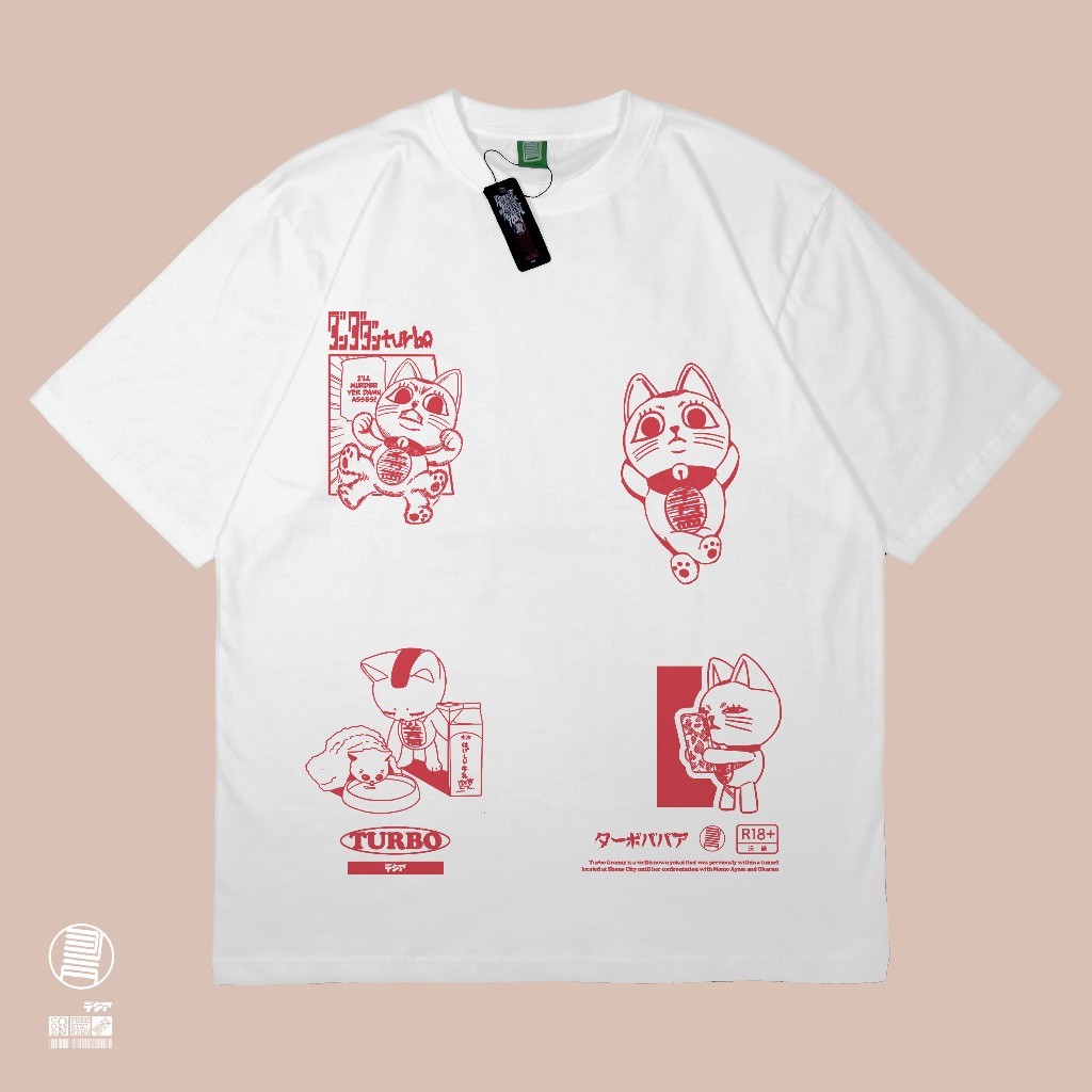 Jual T-Shirt Turbo Baba Granny Dandadan Maneki Neko Doll Anime Manga ...