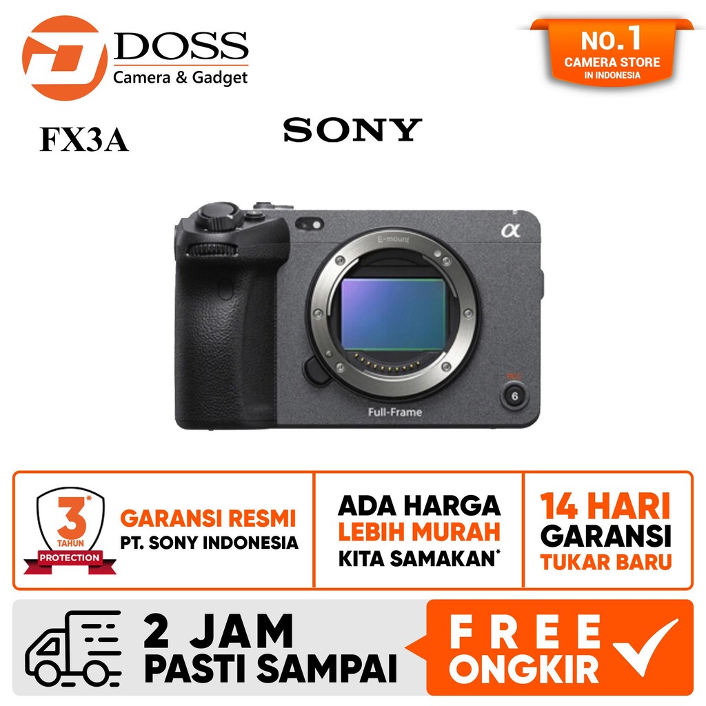 Jual Sony FX3A Full-frame Cinema Line Body Only / Sony FX3A CInema Line ...