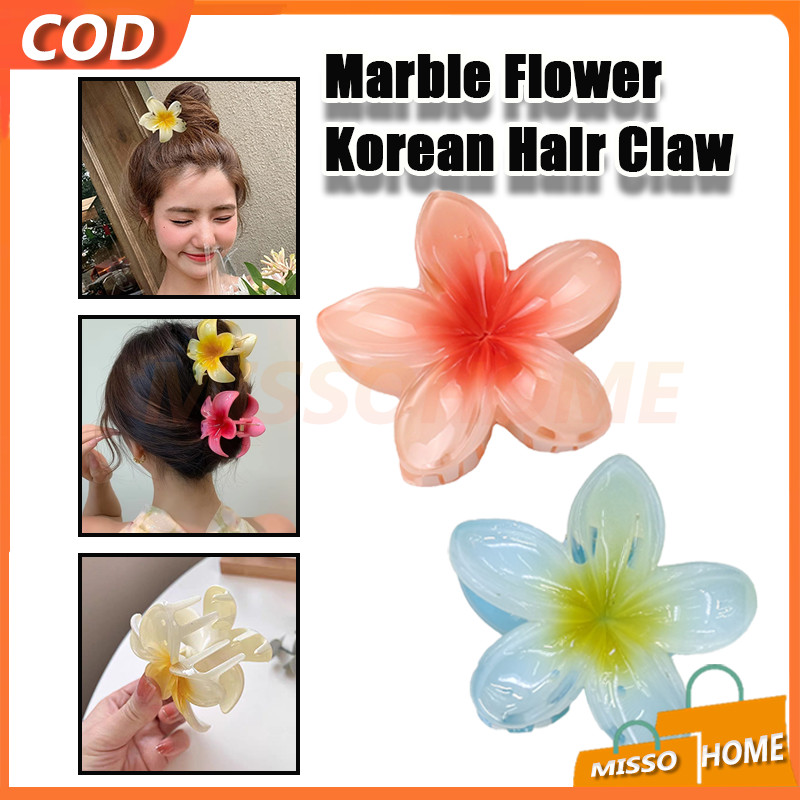 Jual Jepit Rambut Bunga Kamboja Wanita Akrilik/bunga jepitan rambut Bahan Akrilik/flower ...