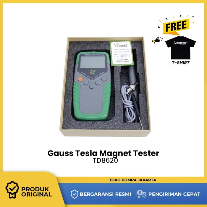 Jual Gauss Tesla Magnet Tester TD-8620 Meter Gaussmeter TD8620 ...