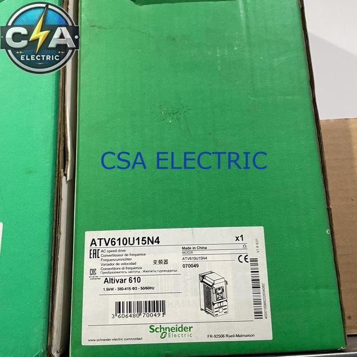 Jual ATV610U15N4 INVERTER SCHNEIDER ALTIVAR 610 1.5KW 380-415V 3PHASE ...