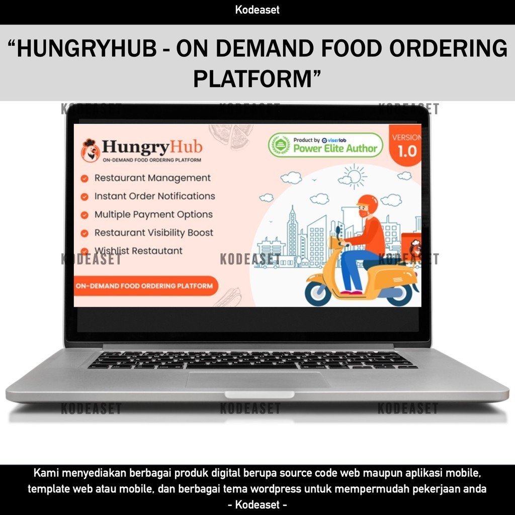 Jual SOURCE CODE APLIKASI WEB HUNGRYHUB - ON DEMAND FOOD ORDERING PLATFORM D542 KODEASET ...